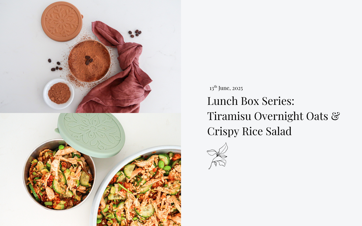 Lunch Box Series 17: Tiramisu Overnight Oats & Crispy Rice Salad – Ela ...