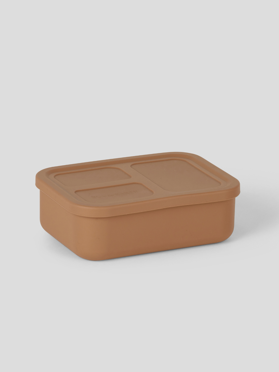 Biscuit - 3 Compartment Silicone Bento Box [Removable] – Ela & Earth