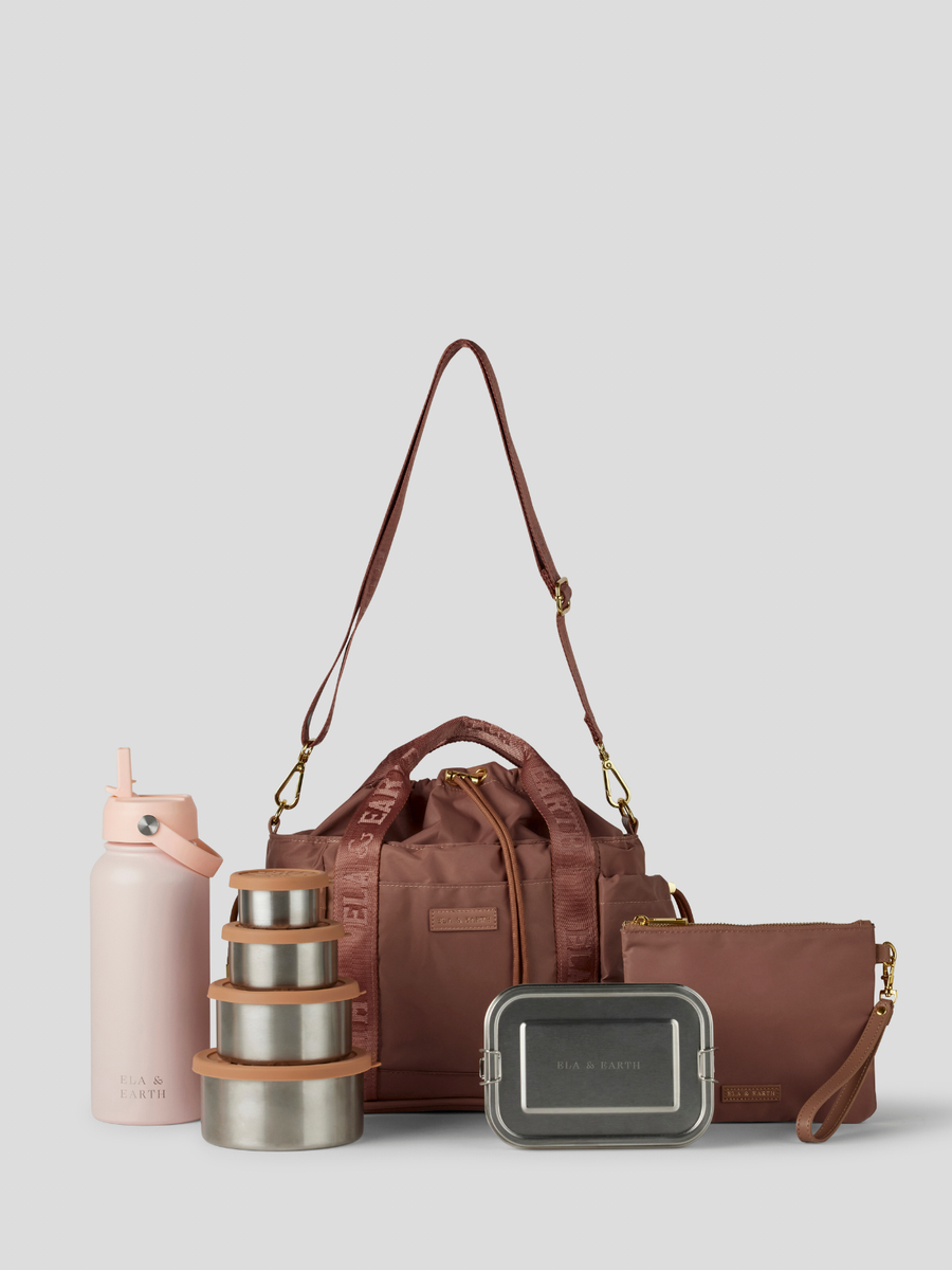 Rose & Biscuit - Deluxe Lunch Bag Set – Ela & Earth