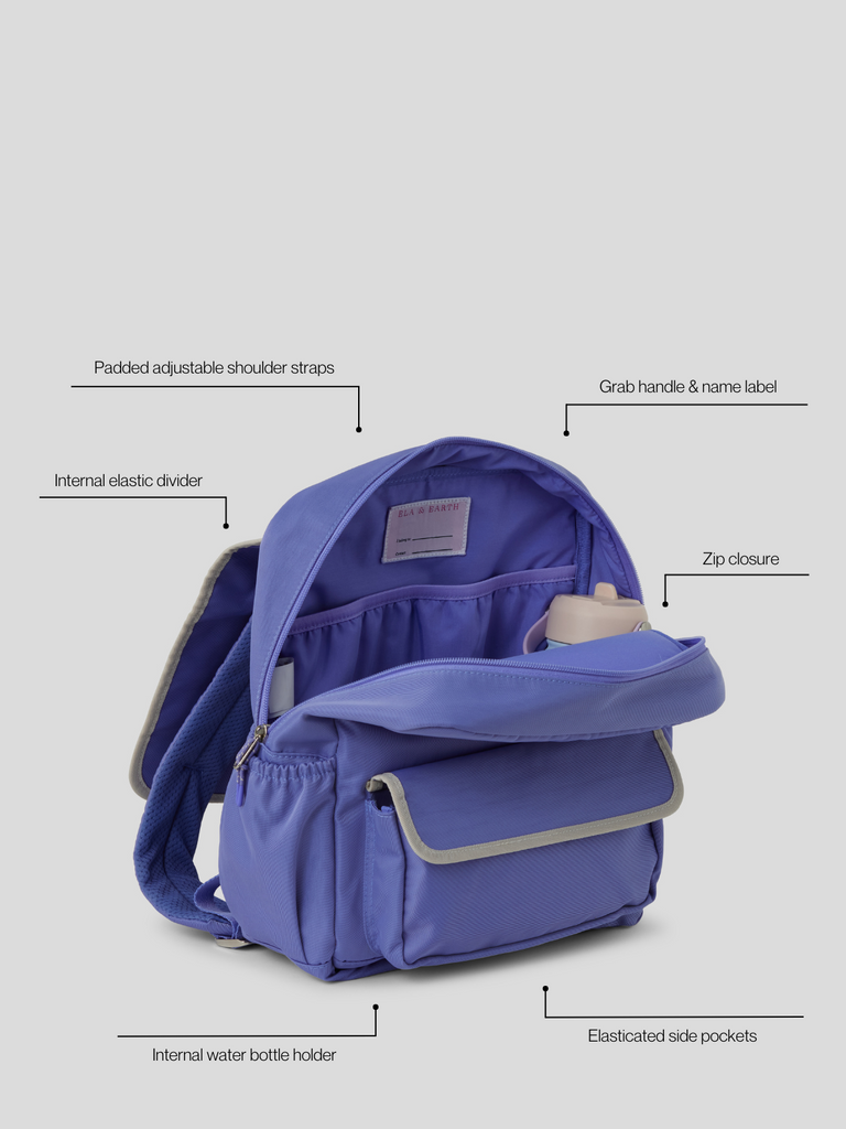 Periwinkle - Arlo Back Pack – Ela & Earth